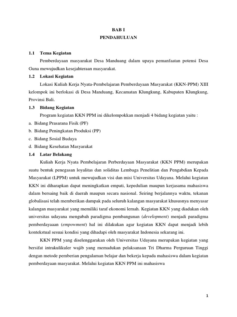 Contoh Proker 2 | PDF