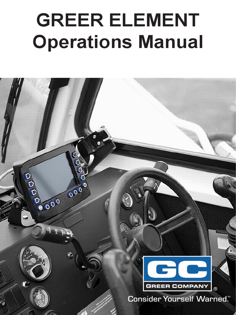 Greer Element Operations Manual | PDF | Crane (Machine) | Elevator