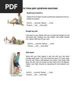 Pes Anserine Bursitis Exercise Guide | PDF | Human Leg | Knee