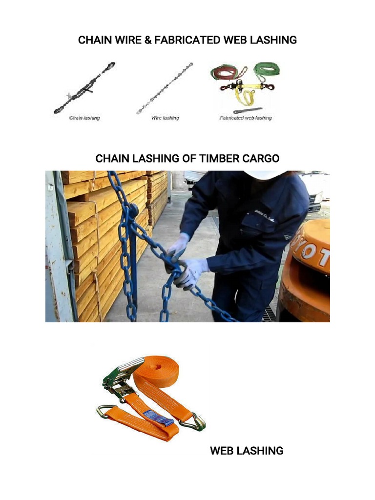 Timber Cargo Lashing Techniques Guide | PDF | Science & Mathematics