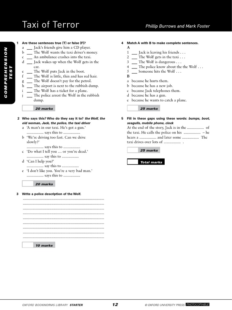 Taxi of Terror: Phillip Burrows and Mark Foster | PDF