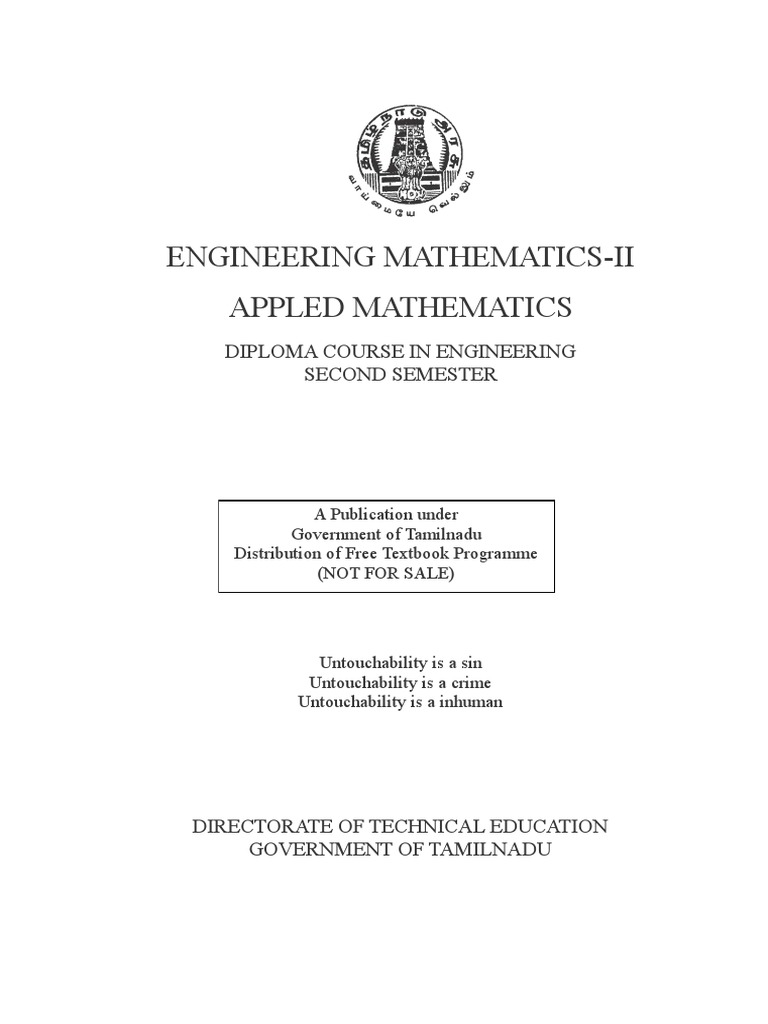 Engineering Mathematics II | PDF | Geometry | Teaching Mathematics