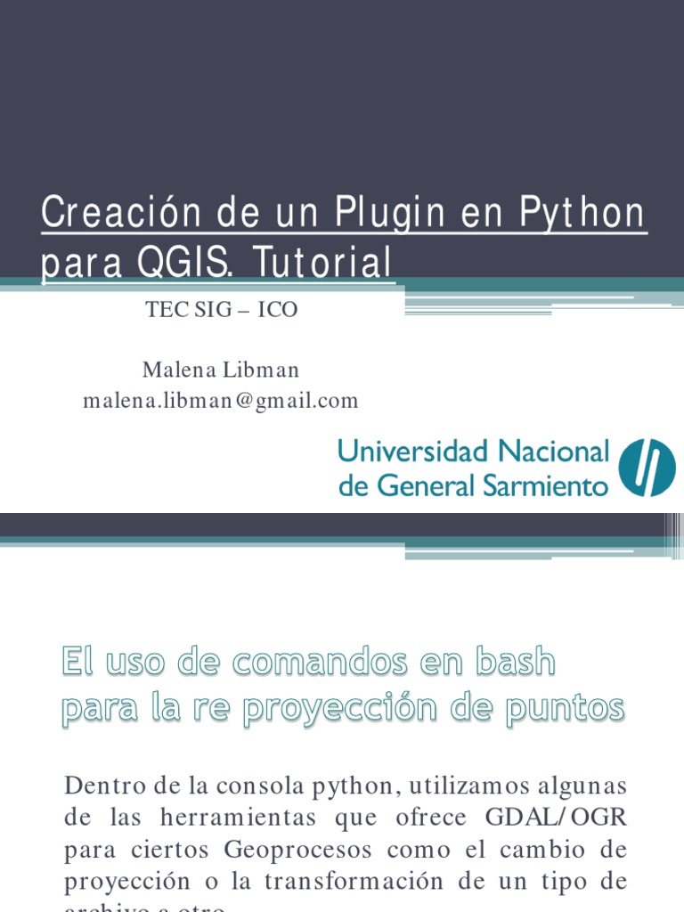 Python y QGIS | PDF | Ícono (Computación) | Archivo de computadora