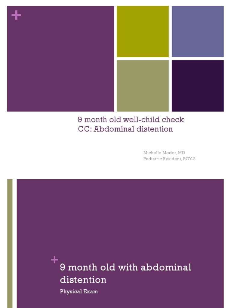 9 Month Old Well-Child Check CC: Abdominal Distention: Michelle Meder ...