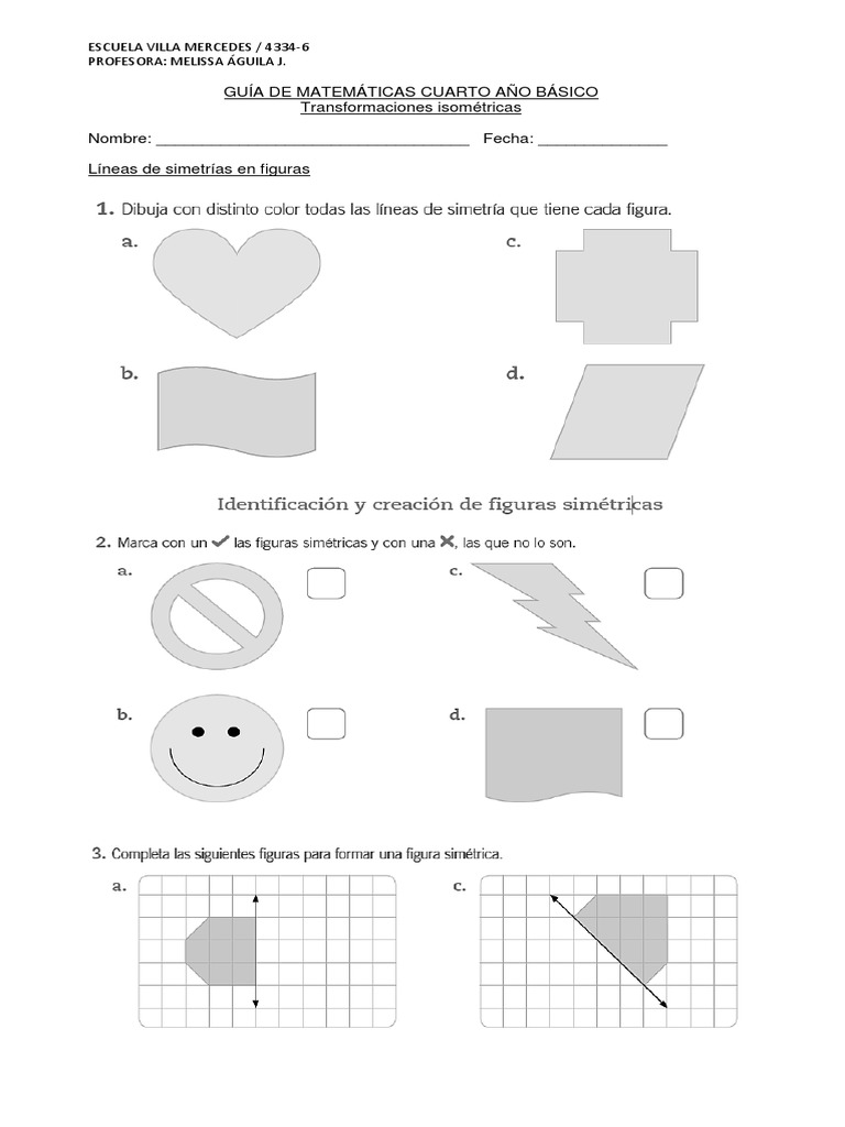 Guia Transformaciones Isometricas Cuarto