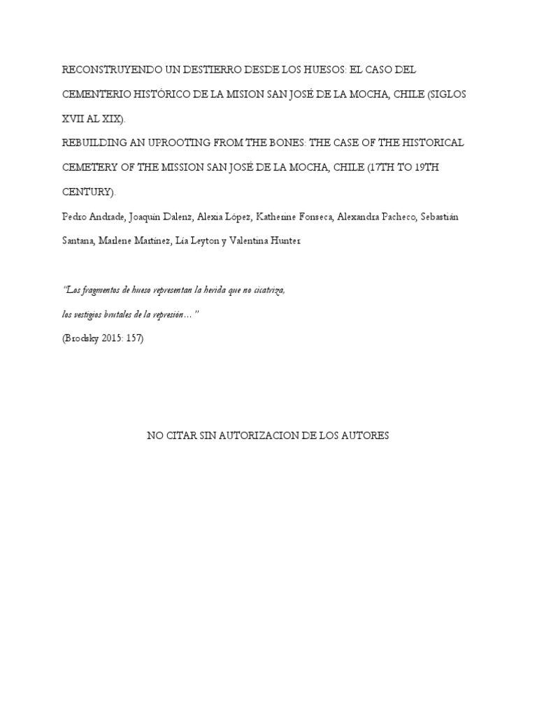 HGFCX | PDF | Chile | Hueso