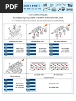 Kubota Parts: Tightening Torques | PDF | Screw | Nut (Hardware)