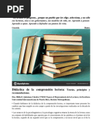 Isabel Sole | PDF | Lectura (proceso) | Comprensión lectora