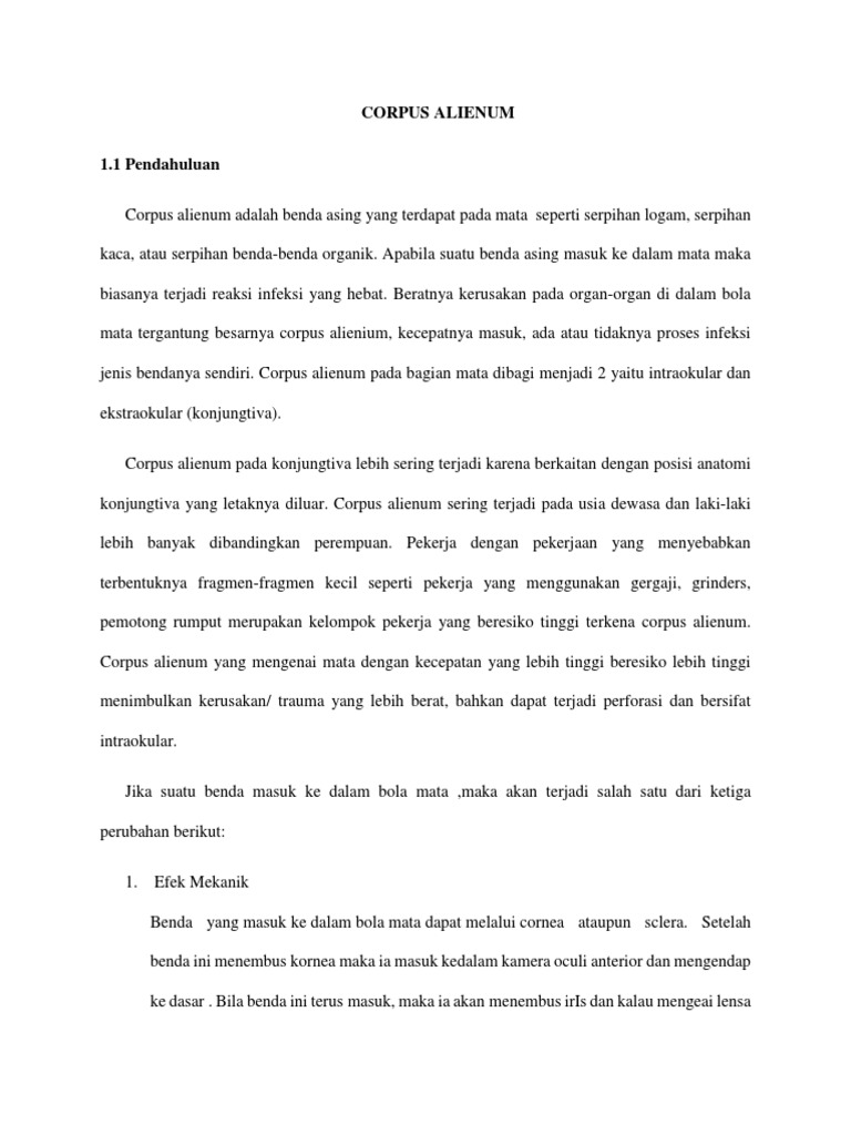 Corpus Alienum | PDF