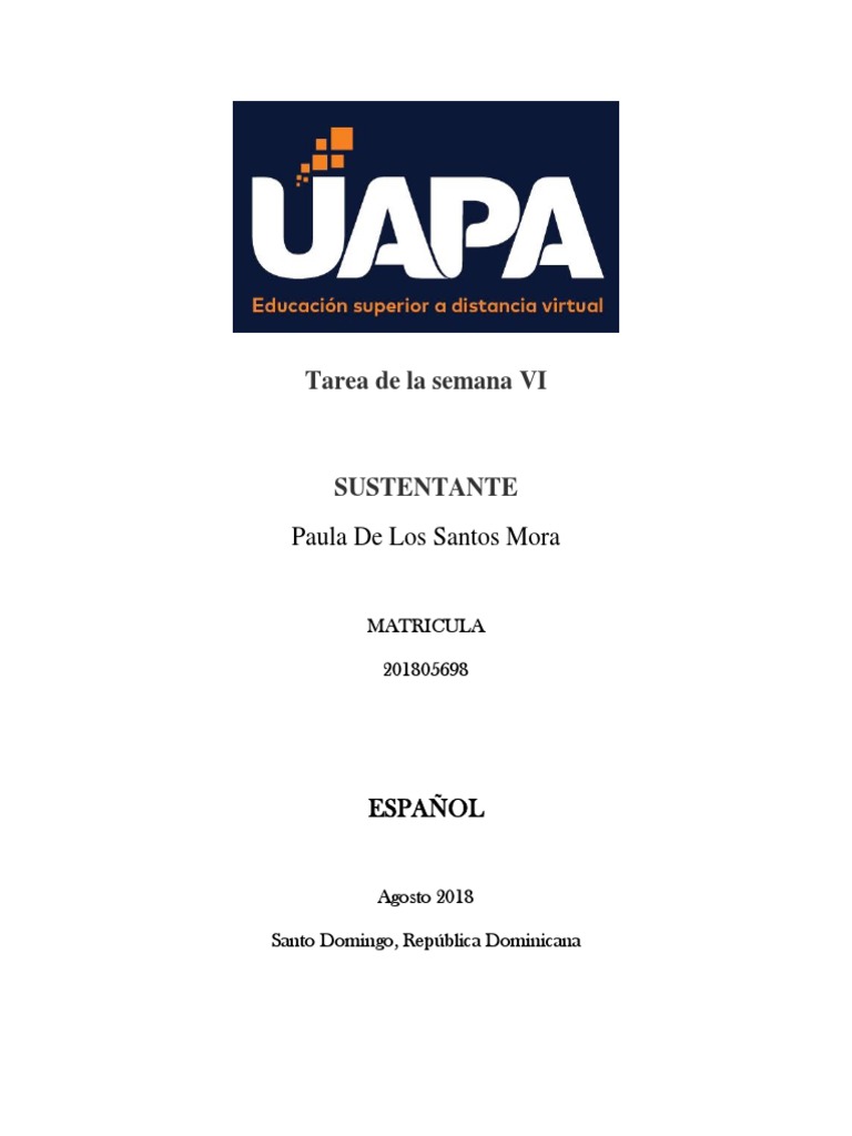 Tarea de La Semana VI | PDF | República Dominicana | Comunicación