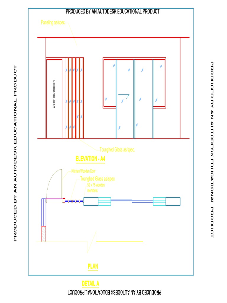 Drawing Room Wall Elevation Detail | PDF