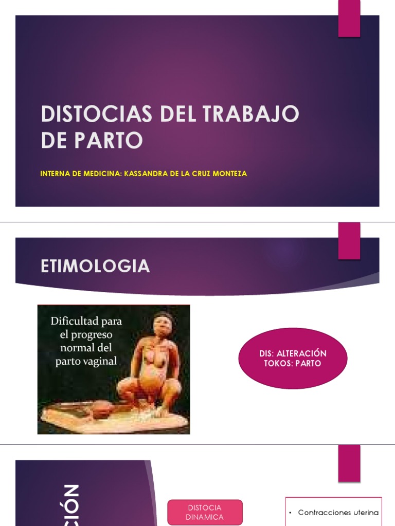 Distocias Del Trabajo de Parto | PDF | Parto | Pelvis