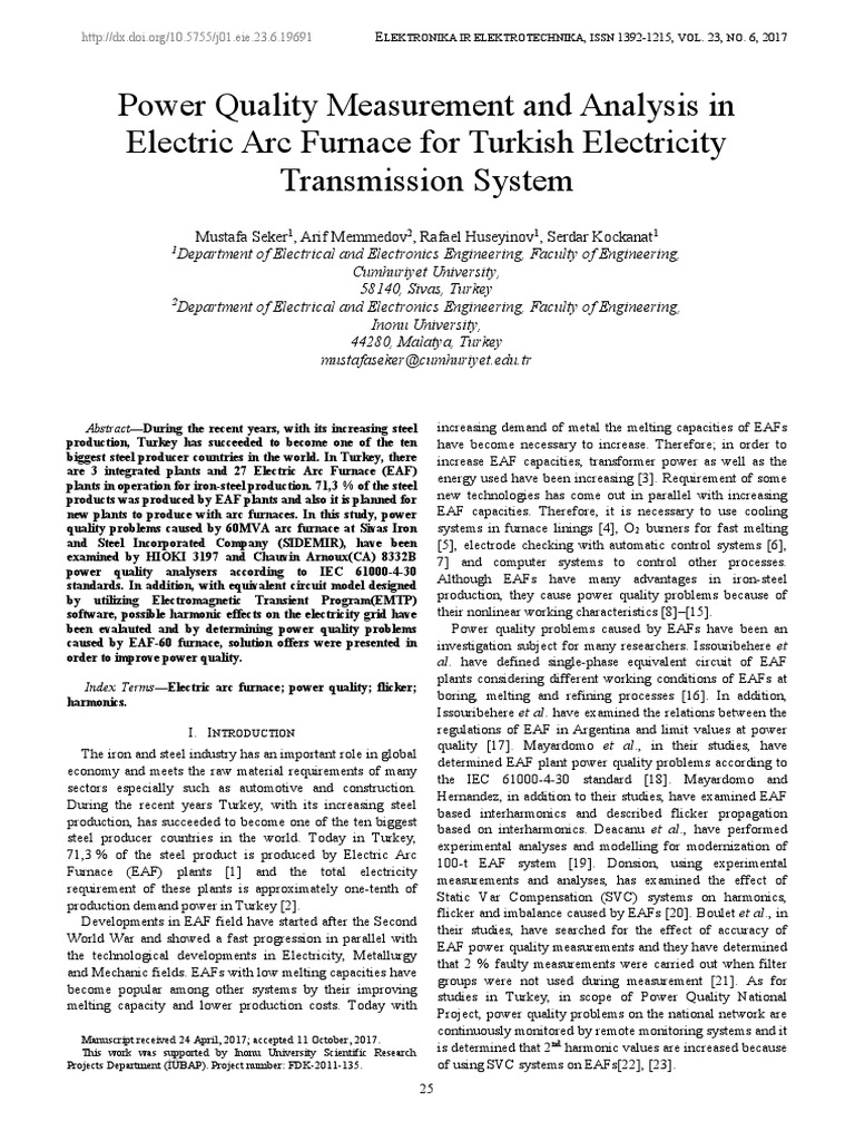 03arc Furnace | PDF | Transformer | Electrical Network