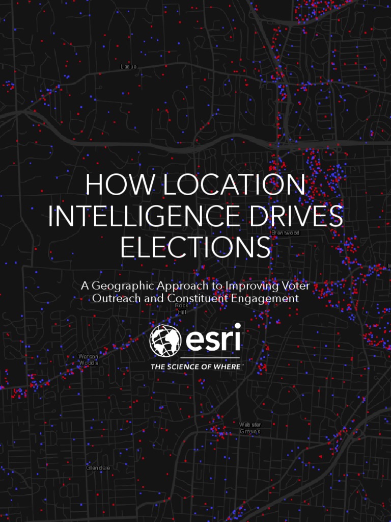 Election Using Gis Pdf Esri Polling Place