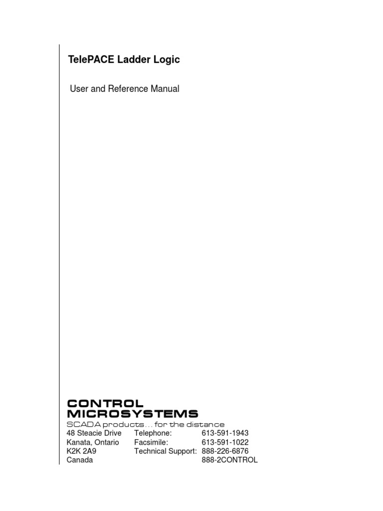 TelePACE User and Reference Manual PDF | PDF | Input/Output | Computer Network