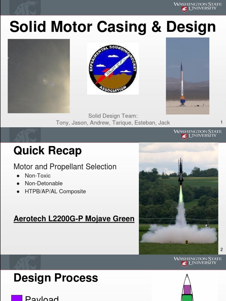 Solid Rocket Components and Motor Design | PDF | Rocket Engine | Propellant