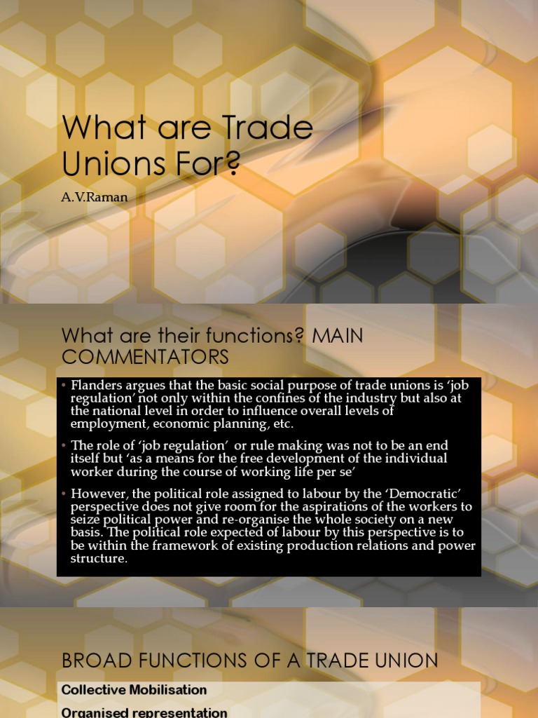 Trade Unions Explained: Their Functions and Objectives | PDF ...