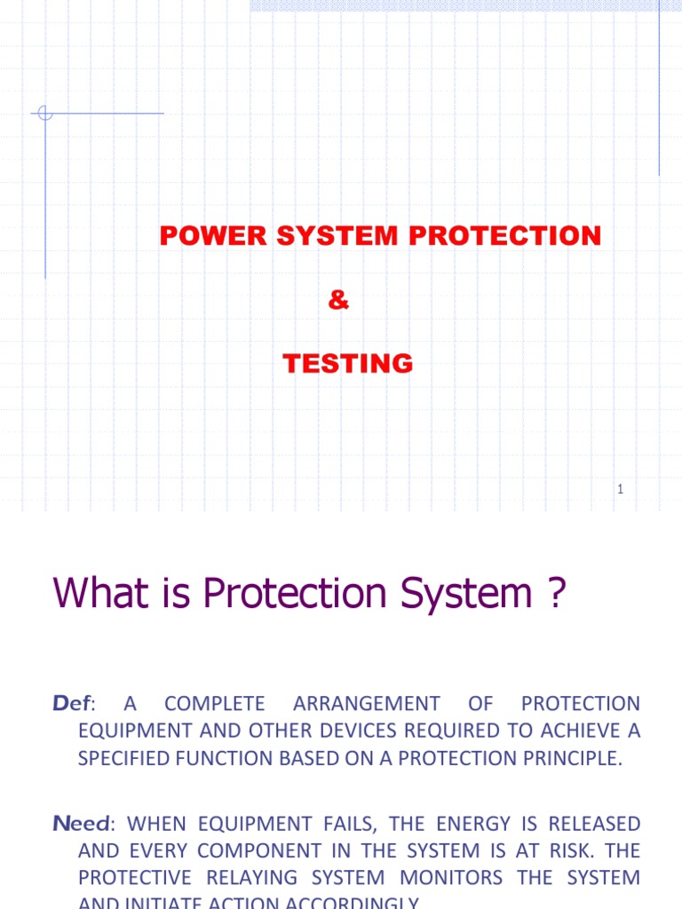 Power System Protection New | PDF | Fuse (Electrical) | Relay