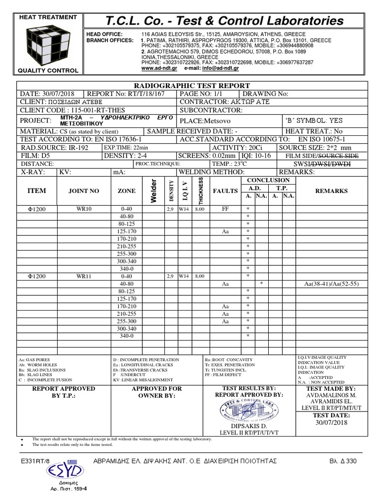 RT Welding Examination | PDF