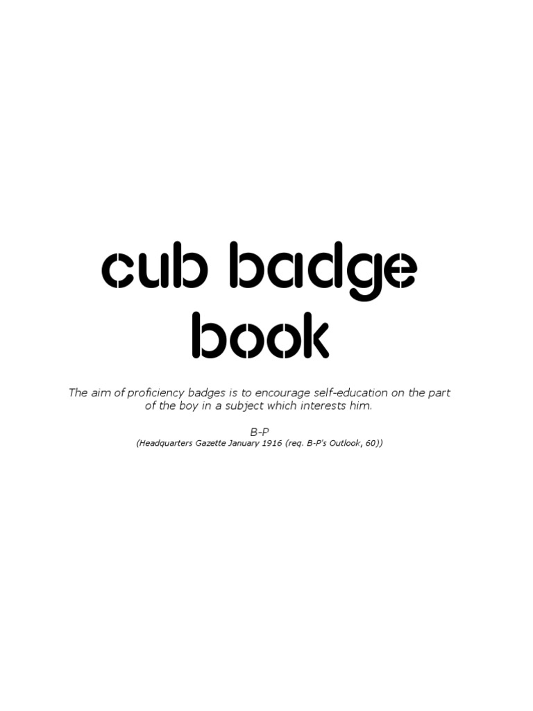 Cub Badge Book April 2017 Final | PDF | Puppetry | Vegetables