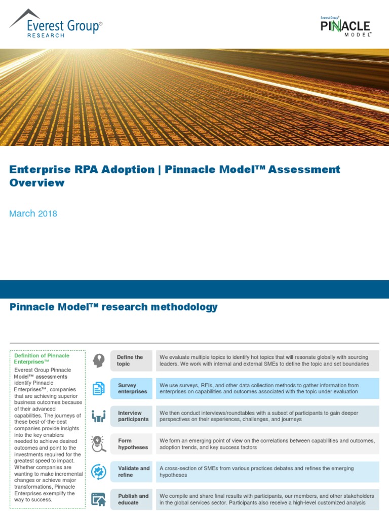 Enterprise RPA Adoption - Pinnacle Model™ Assessment | PDF | Change ...