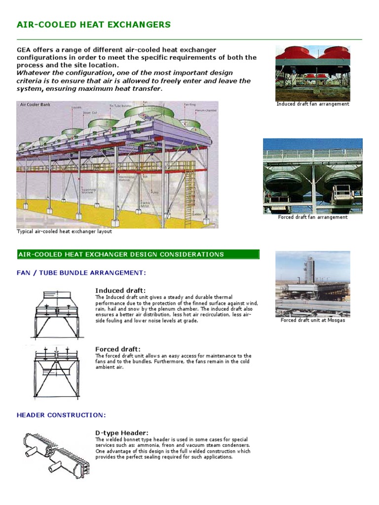 Air-Cooled Heat Exchanger Design Considerations and Configurations ...