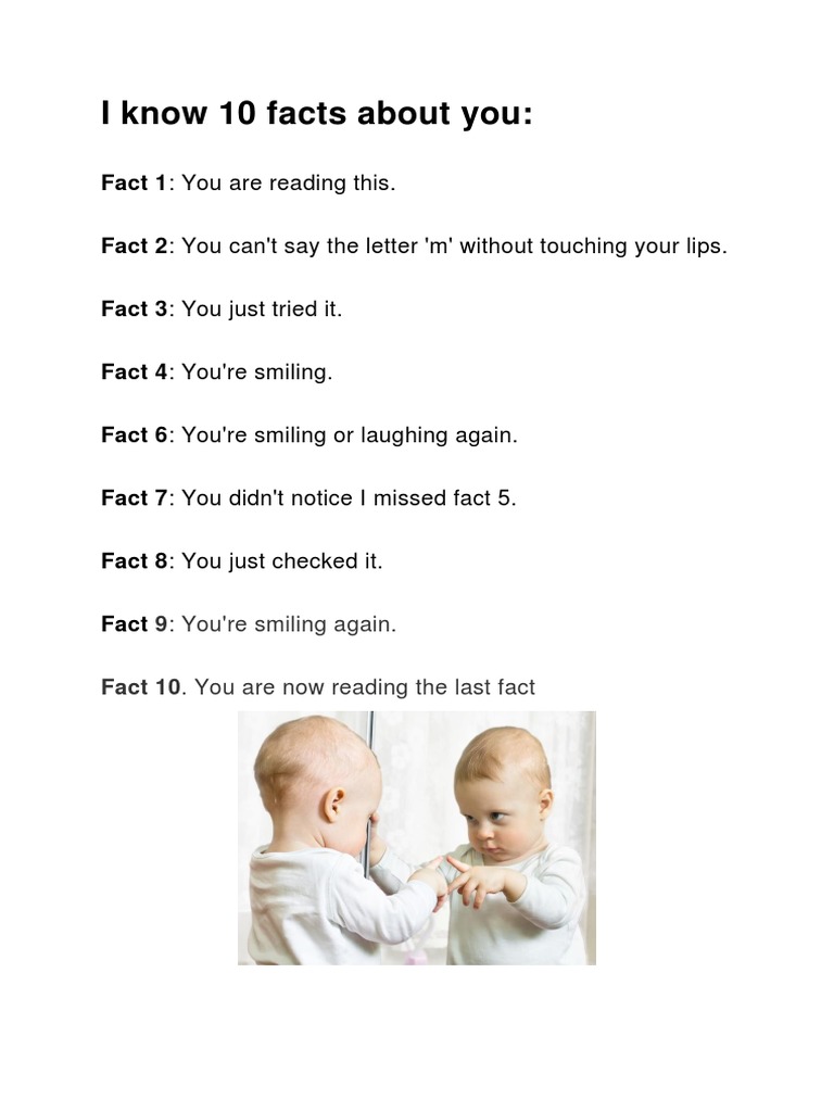 I Know 10 Facts About You | PDF