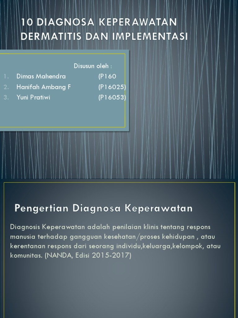 10 Diagnosa Keperawatan Dermatitis Dan Implementasi Pdf
