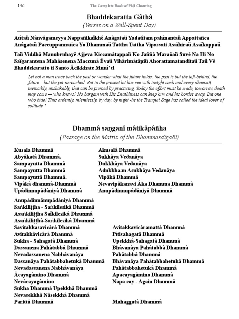 Kusala Dhamma Chant | PDF | Dharma | Religious Faiths