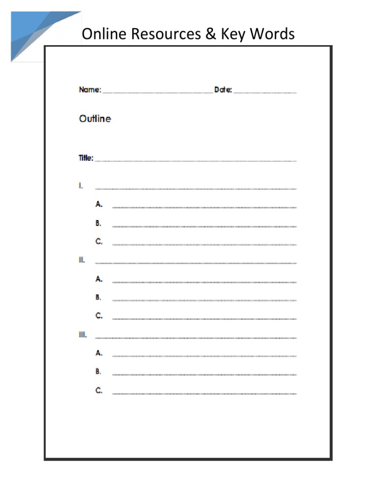 Web and Key Word Outline | PDF