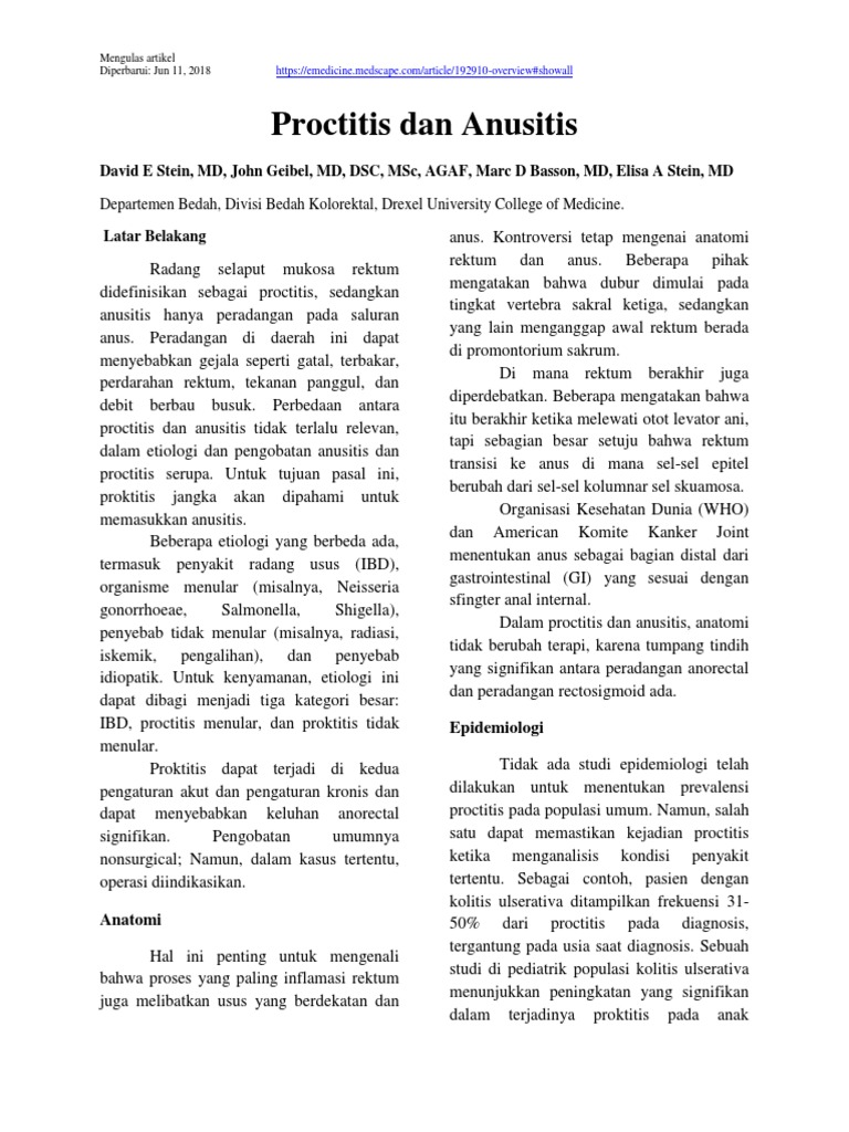 Proctitis and Anusitis1.en - Id | PDF | Pengembangan Diri