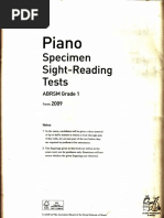 ABRSM - Grade 1 Piano Book | PDF