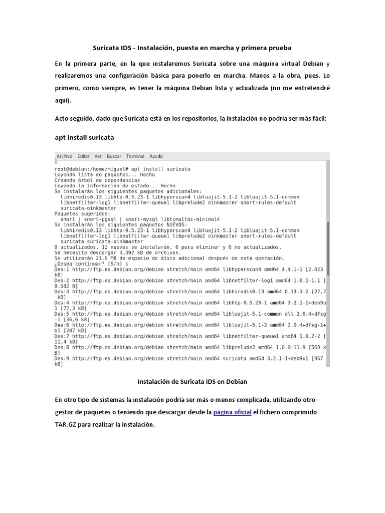Suricata IDS | PDF | Software del sistema | Software