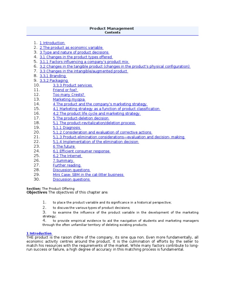 Product Management | PDF | Brand | Economics