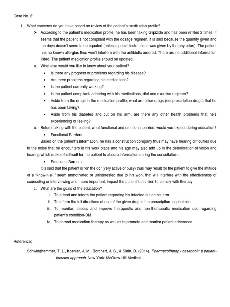 Patient Medication Profile Activity | PDF | Pharmacy | Pharmaceutical ...