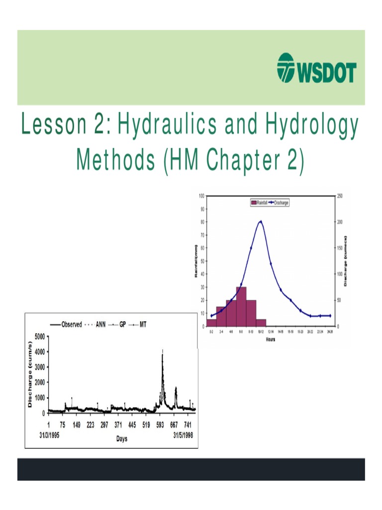 Hydraulics and Hydrology Methods (HM Chapter 2) : Lesson 2 | PDF ...