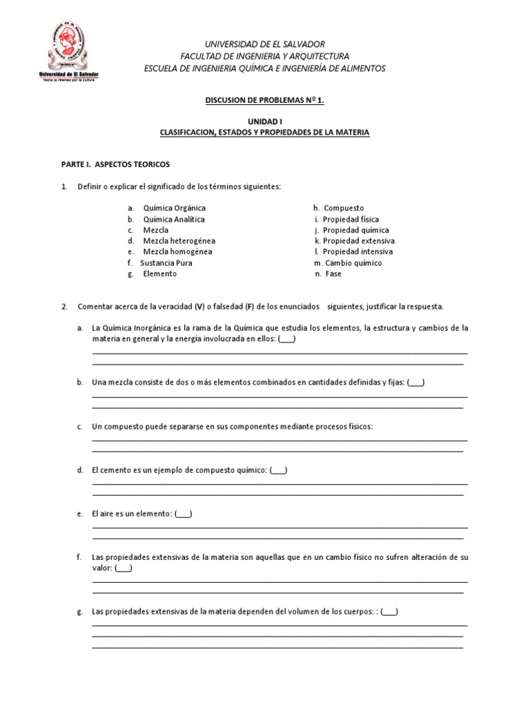 Guia de Discusion #1-QTR115 | PDF | Aluminio | Hierro