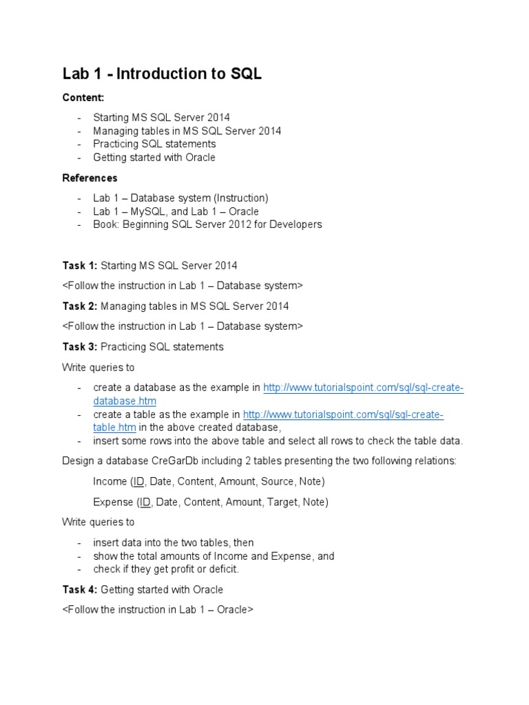 Lab 1 - PDM - Practice | PDF
