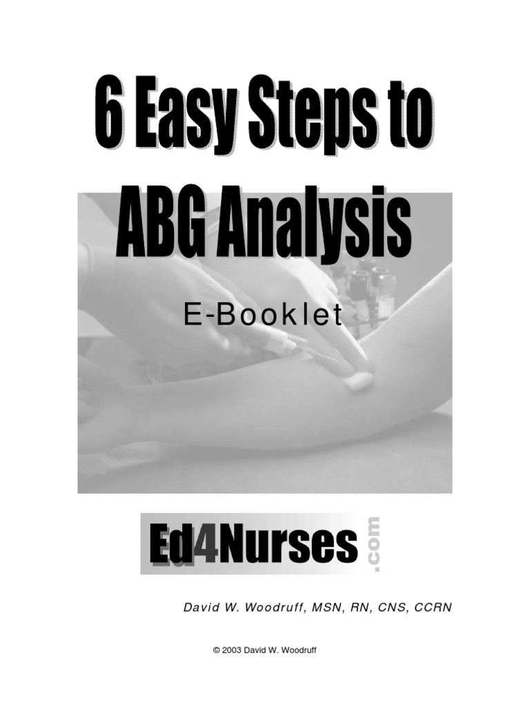 6 Easy Steps To ABG Analysis | PDF | Metabolism | Physiology