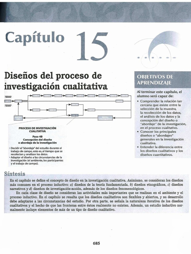 Cap. 15 Diseños del proceso de investigación cualitativa.pdf | PDF