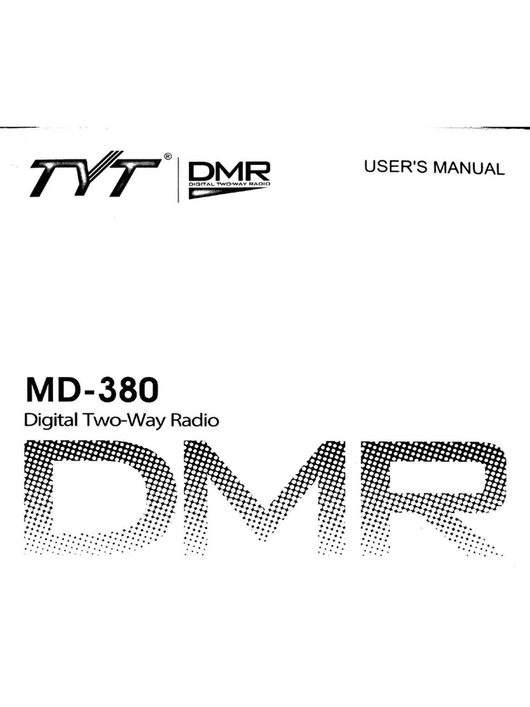 Tyt md-380 User Manual PDF | PDF