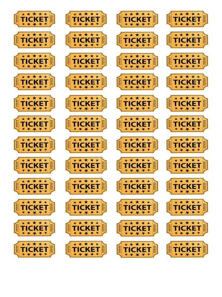 Tickets para Imprimir Tickets para Imprimir