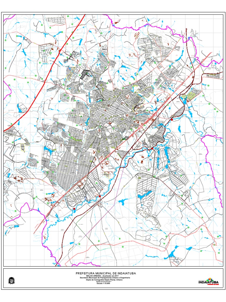 Mapa Indaiatuba 2018 Escala 1:15 | PDF