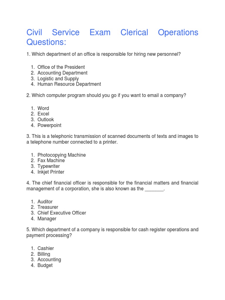 1taker Civil Service Exam 2018 Free Answer Key | PDF | Fraction ...