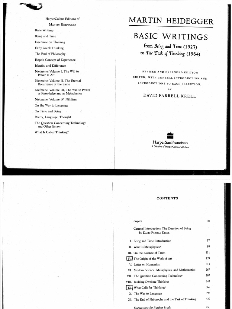 Heidegger - Letter On Humanism | PDF | Being And Time | Martin Heidegger