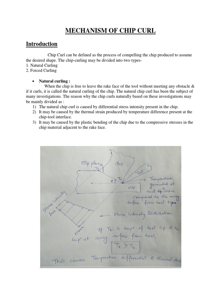 Mechanism of Chip Curling Explained | PDF