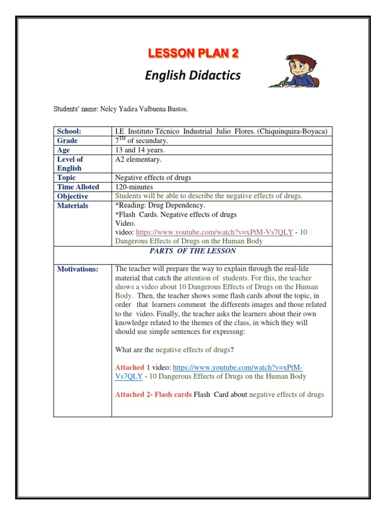 Lesson Plan 2 | PDF | Substance Use Disorder | Substance Abuse