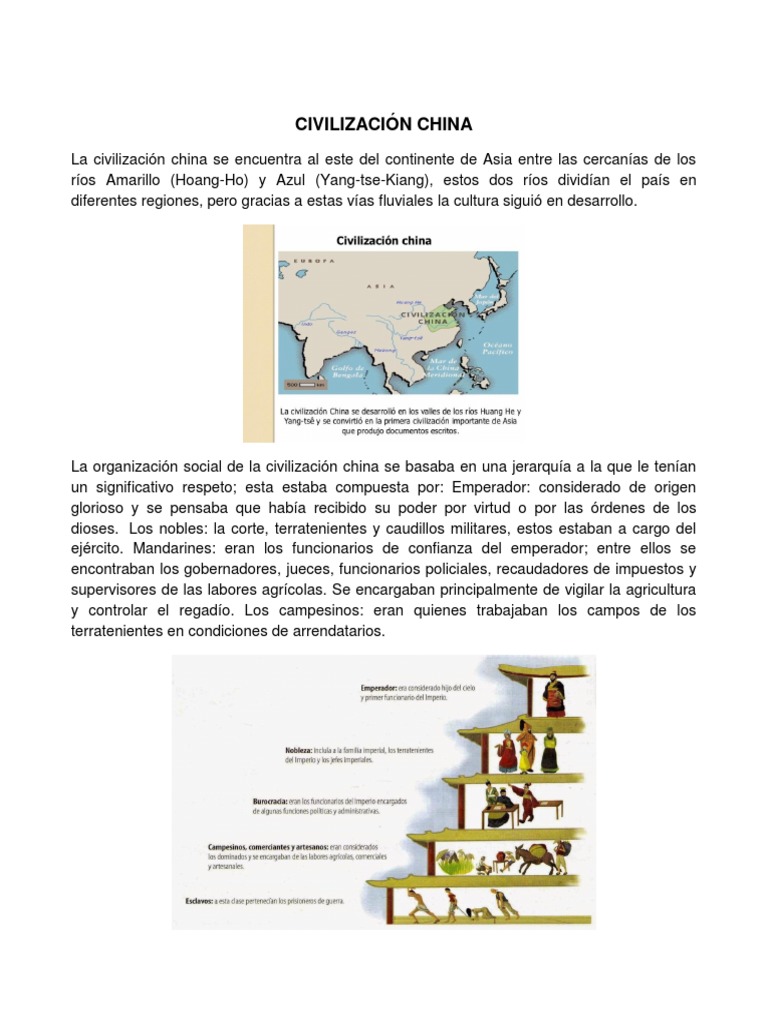 Características de la Civilización China | PDF | Historia de china | China