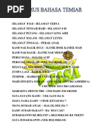 Kamus Kecil Bahasa Halus Sasak | PDF