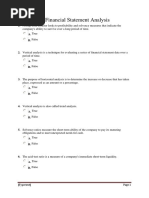 Financial Statement Analysis With Answer PDF | PDF | Equity (Finance ...